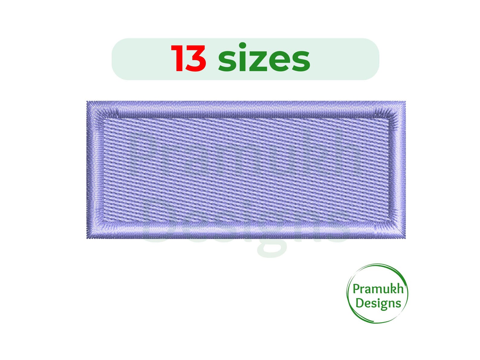 Sharp Rectangle Embroidery Design (1.5–7.5 Inch) – Mini Filled ...