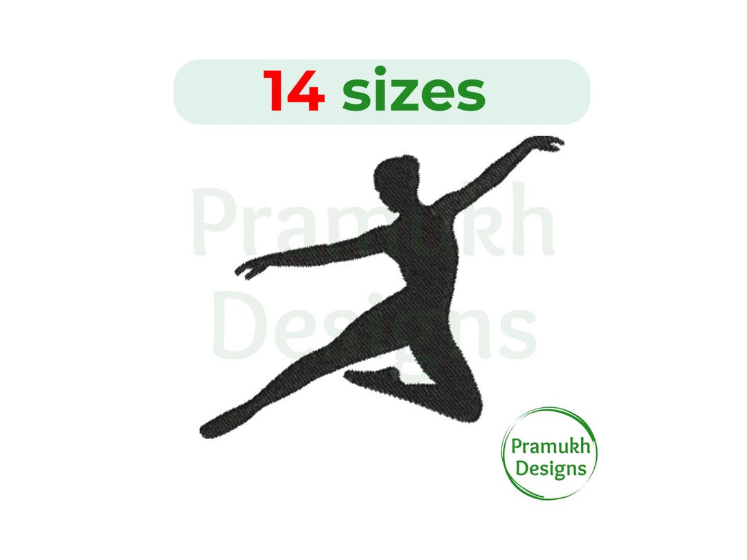 Ballet Dancer Embroidery Design. Dancer Embroidery Design. Dancer Mini ...