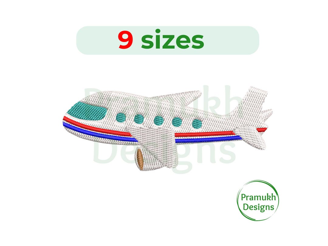Airplane Embroidery Design. Machine Embroidery Design. Mini Airplane ...