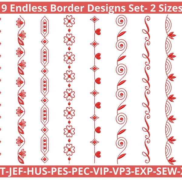 Border Embroidery - Etsy