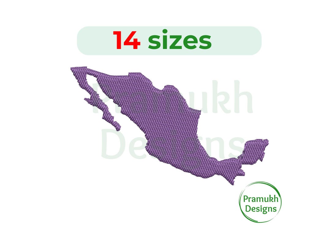 Mexico Embroidery Design. Machine Embroidery Design. Mexico Filled ...