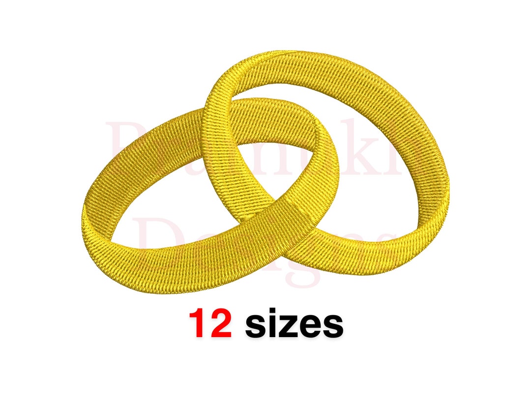 Wedding Rings Embroidery Design. Wedding Ring Design. Wedding ...