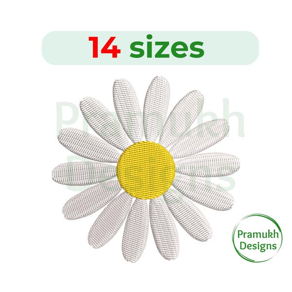 Daisy Embroidery - Etsy