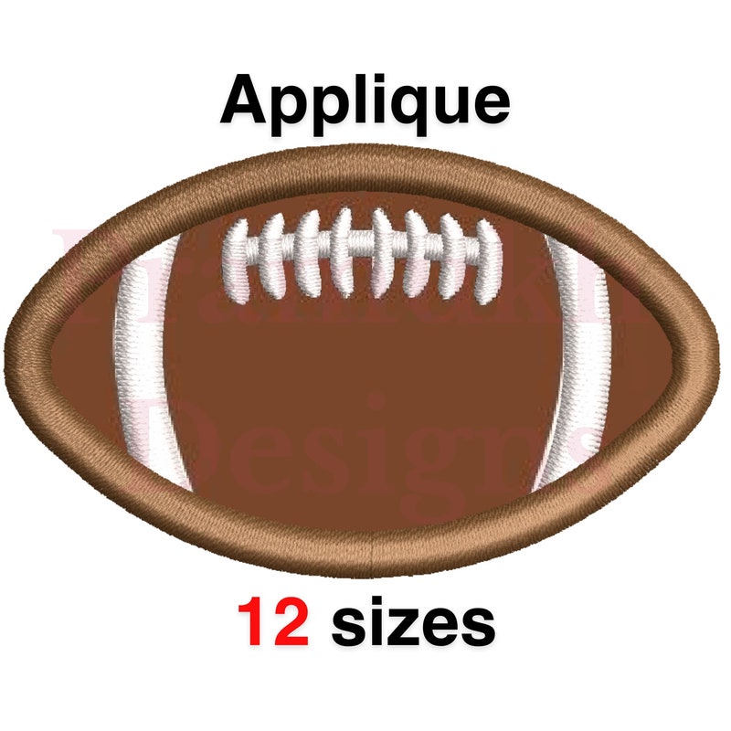 Football Applique - Etsy