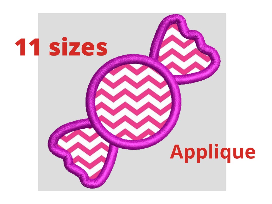 Candy Applique Design. Candy Embroidery Design. Embroidery - Etsy
