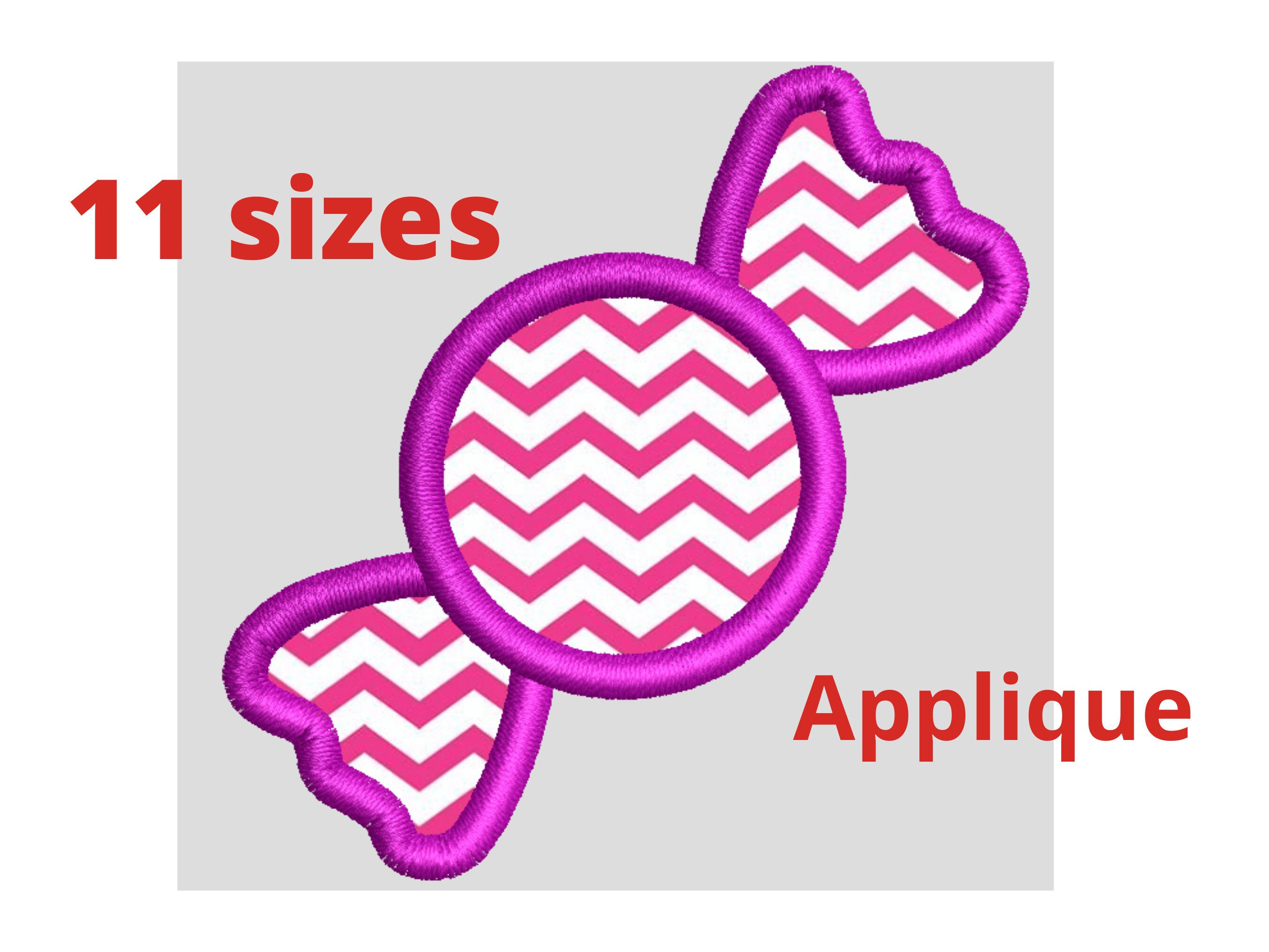Candy Applique Design. Candy Embroidery Design. Embroidery - Etsy