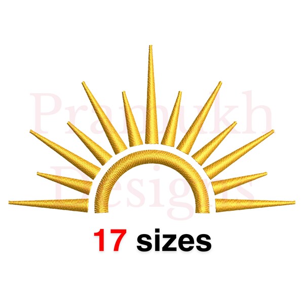 Embroidery Design Sun - Etsy
