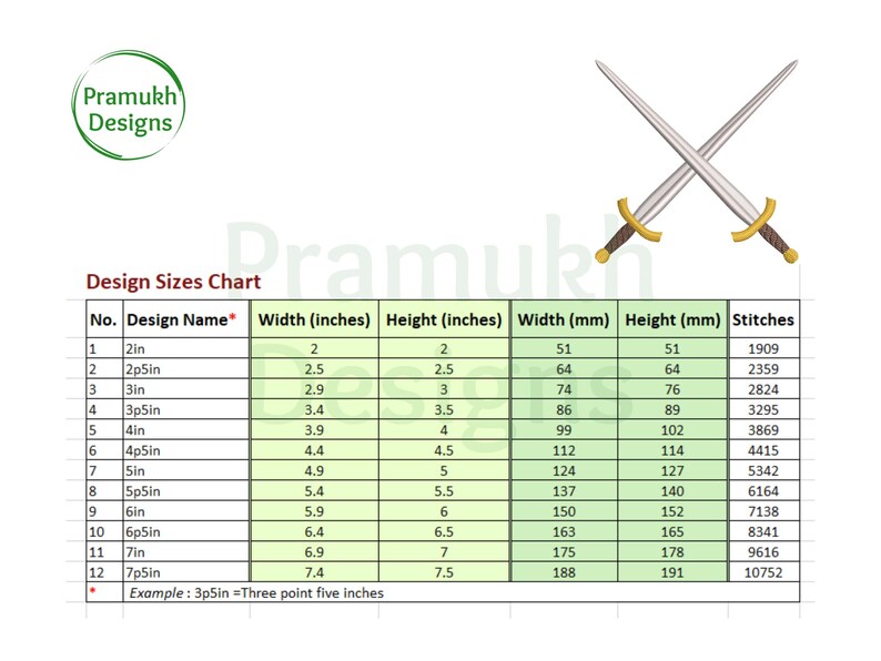 Heraldic Crossed Swords Embroidery Design (2–7.5 Inch) – Mini Swords ...