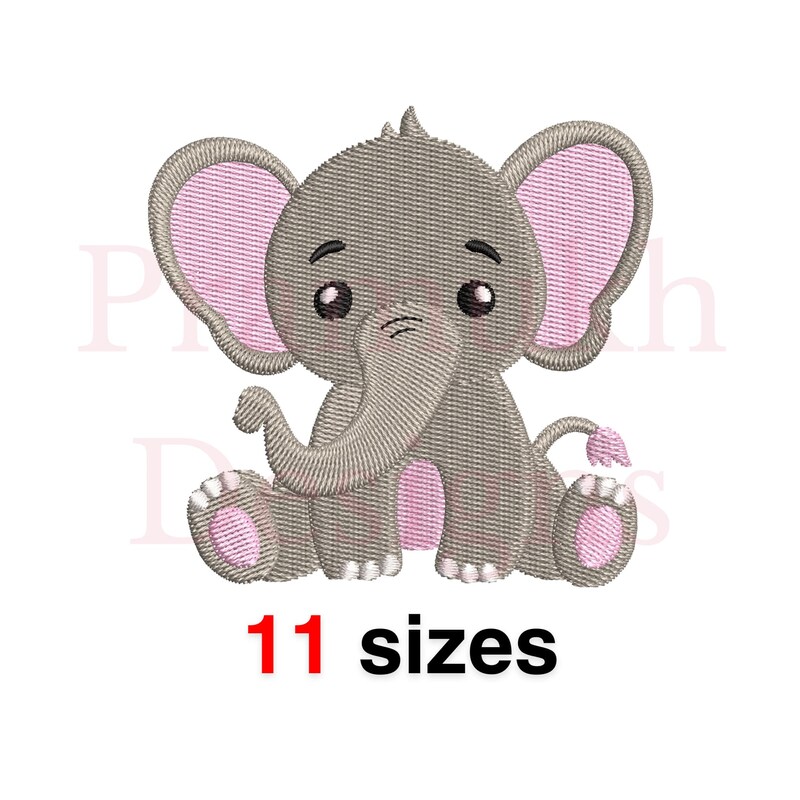 Elephant Embroidery - Etsy