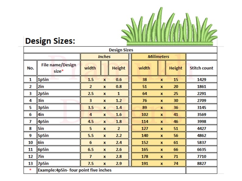 Grass Embroidery Design. Grass Silhouette. Grass Design. Embroidery ...