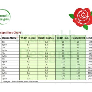 Rose Embroidery Design (1–7.5 Inch) – Mini Rose, Flower, Silhouette ...