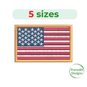 Mini US Flag Embroidery Design. Us Flag Design. Us Flag Mini. Us Flag ...