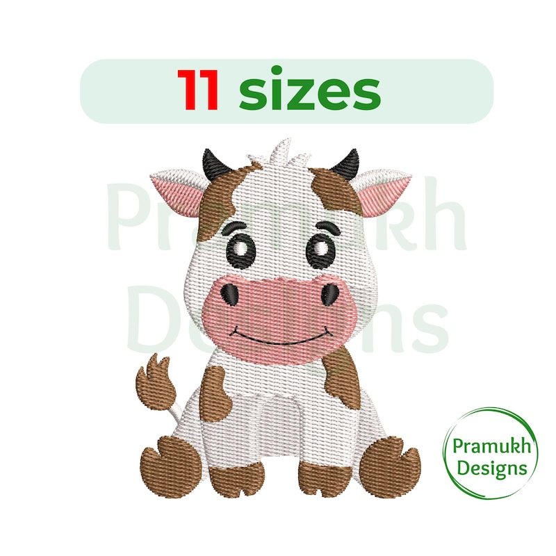 Cow Embroidery - Etsy