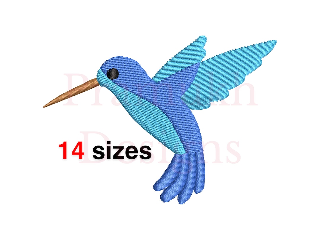 Hummingbird Embroidery Design. Mini Hummingbird. Cardinal Bird ...