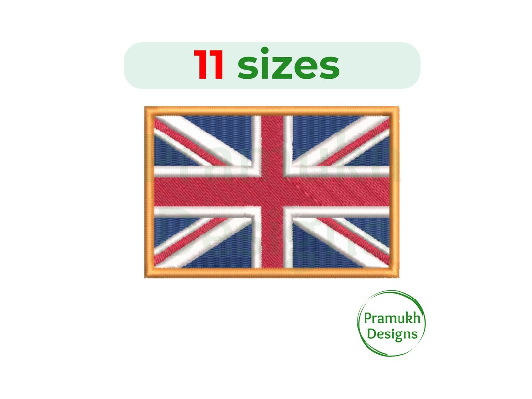 Union Jack Embroidery Design. Union Jack Mini Design. Union Jack ...