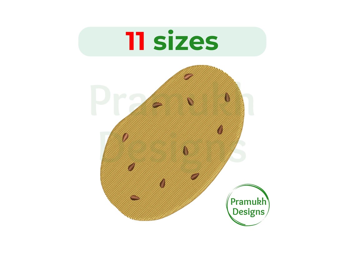 Potato Embroidery Design. Potato Design. Potato Silhouette. Machine ...
