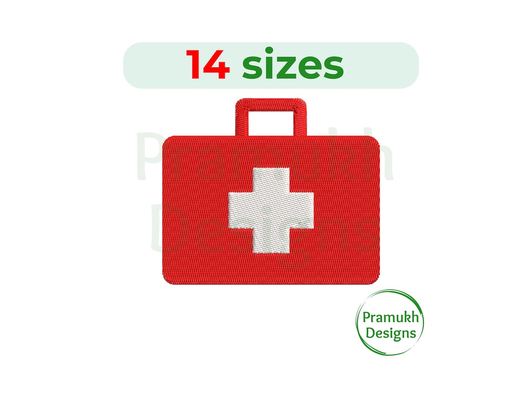 First Aid Box Embroidery Design. First Aid Box Mini. First Aid Box ...