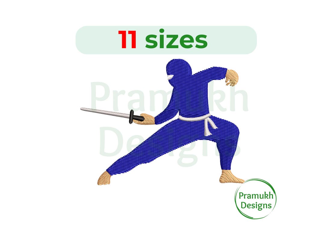 Ninja Embroidery Design. Machine Embroidery Design. Mini Ninja. Ninja ...