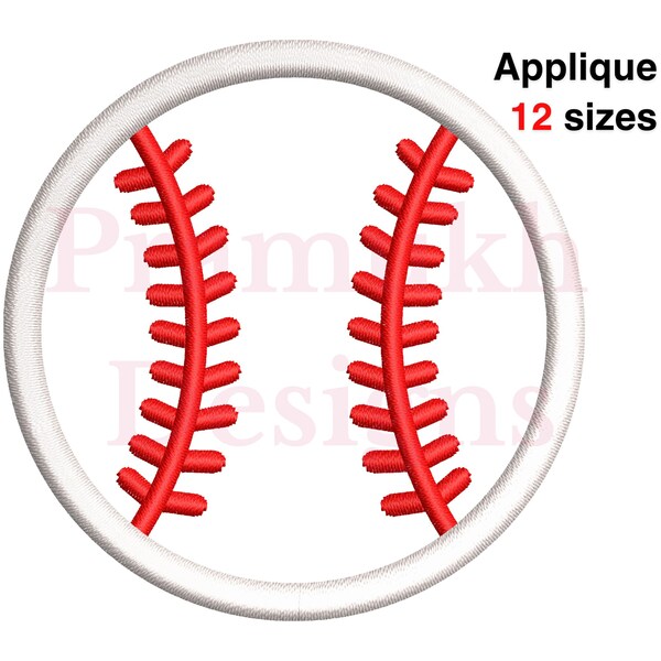 Baseball Applique Design - Etsy