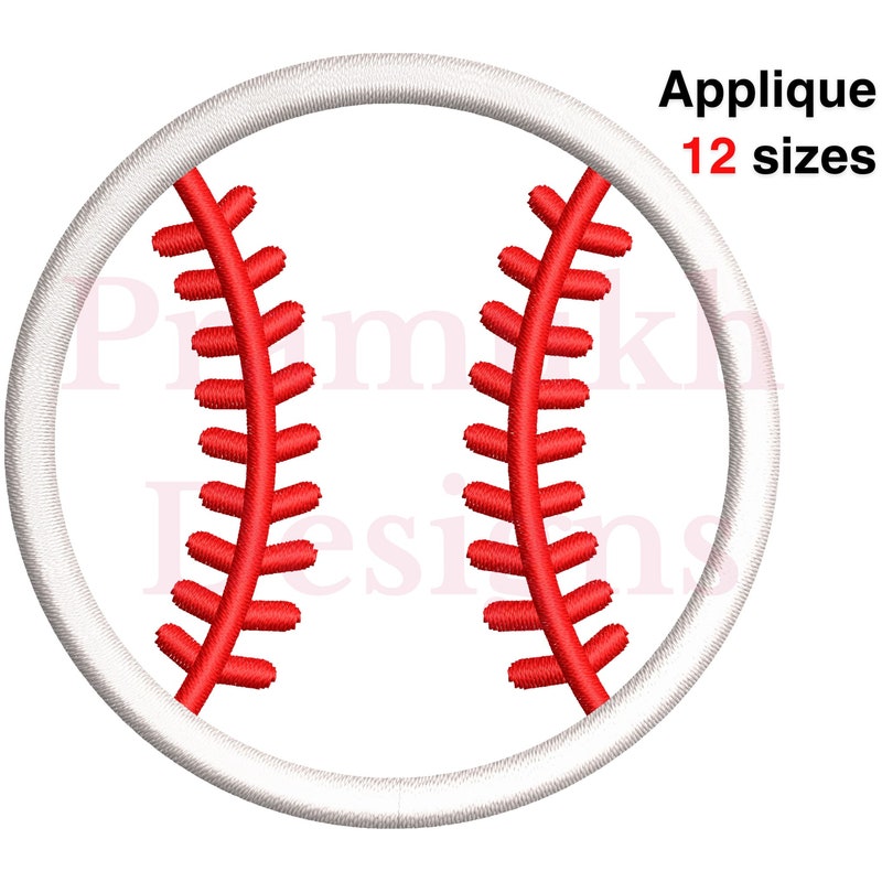 Baseball Applique Design - Etsy