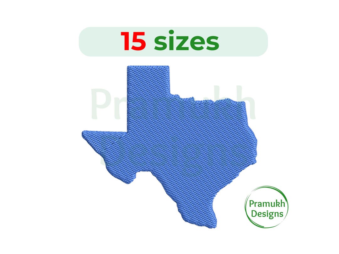 Texas State Embroidery Design. Machine Embroidery Design. USA State ...
