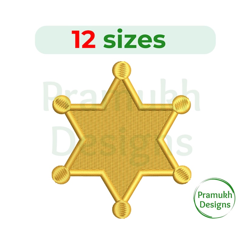 Embroidery 5 Star Badge - Etsy