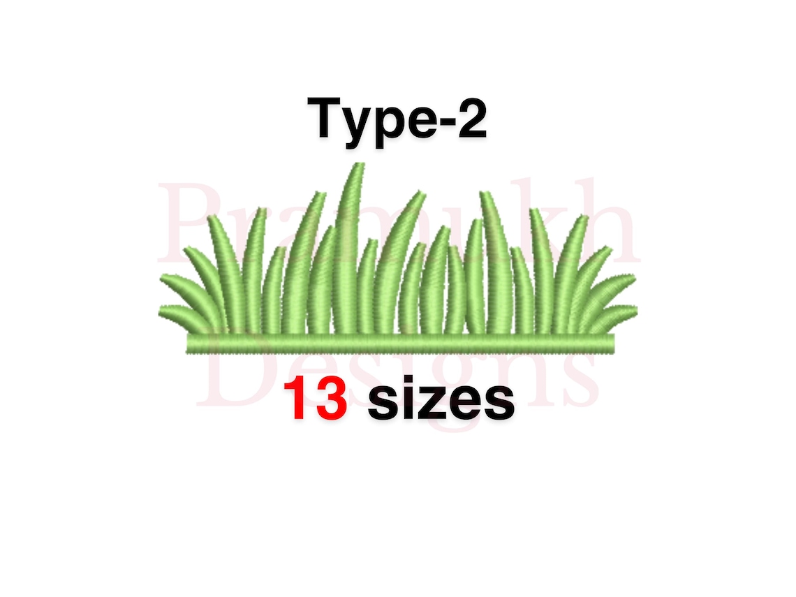 Grass Embroidery Design. Grass Silhouette. Grass Design. Embroidery ...