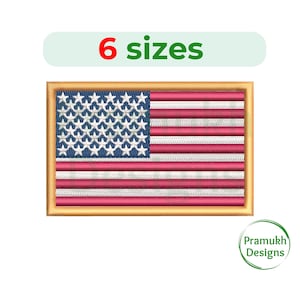US Flag Embroidery Design. American Embroidery. Flag Embroidery ...