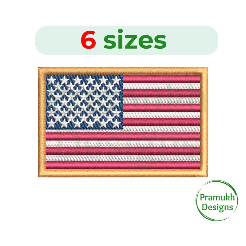 American Flag Embroidery - Etsy