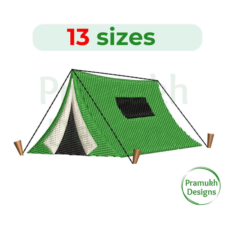 Tent Mini Embroidery File - Etsy