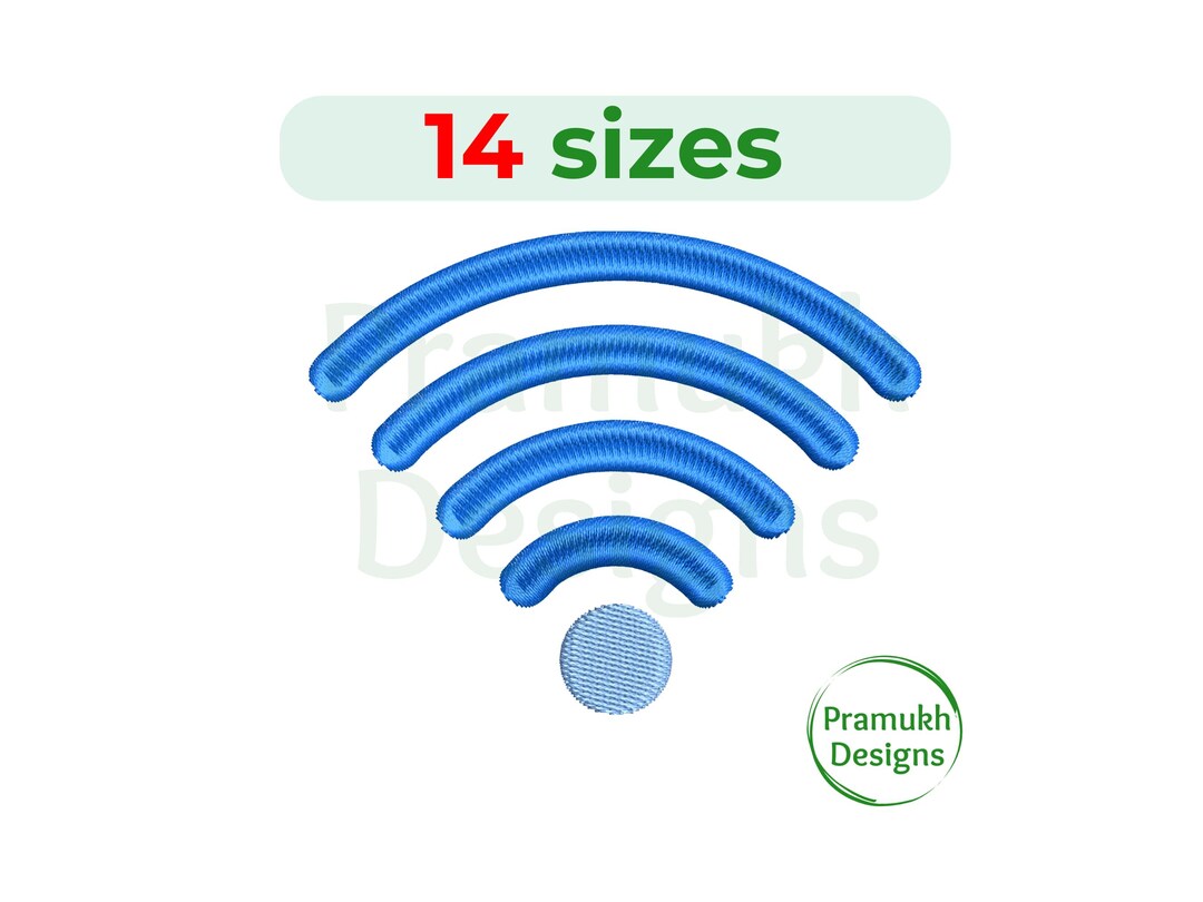 Wi-fi Symbol Embroidery Design. Wi-fi Silhouette. Wi-fi Mini. Wi-fi ...
