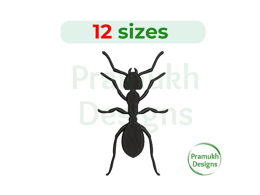 Ant Embroidery Design. Ant Embroidery. Ant Silhouette. Ant Mini Design ...