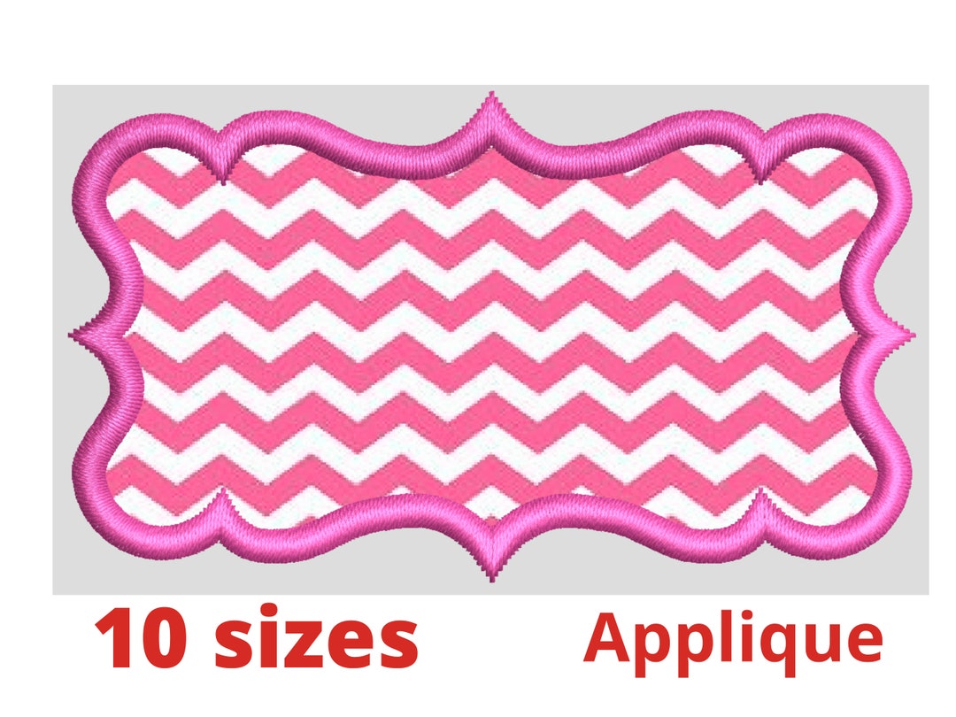 Frame Applique Design. Embroidery Pattern Frame. Embroidery Applique ...
