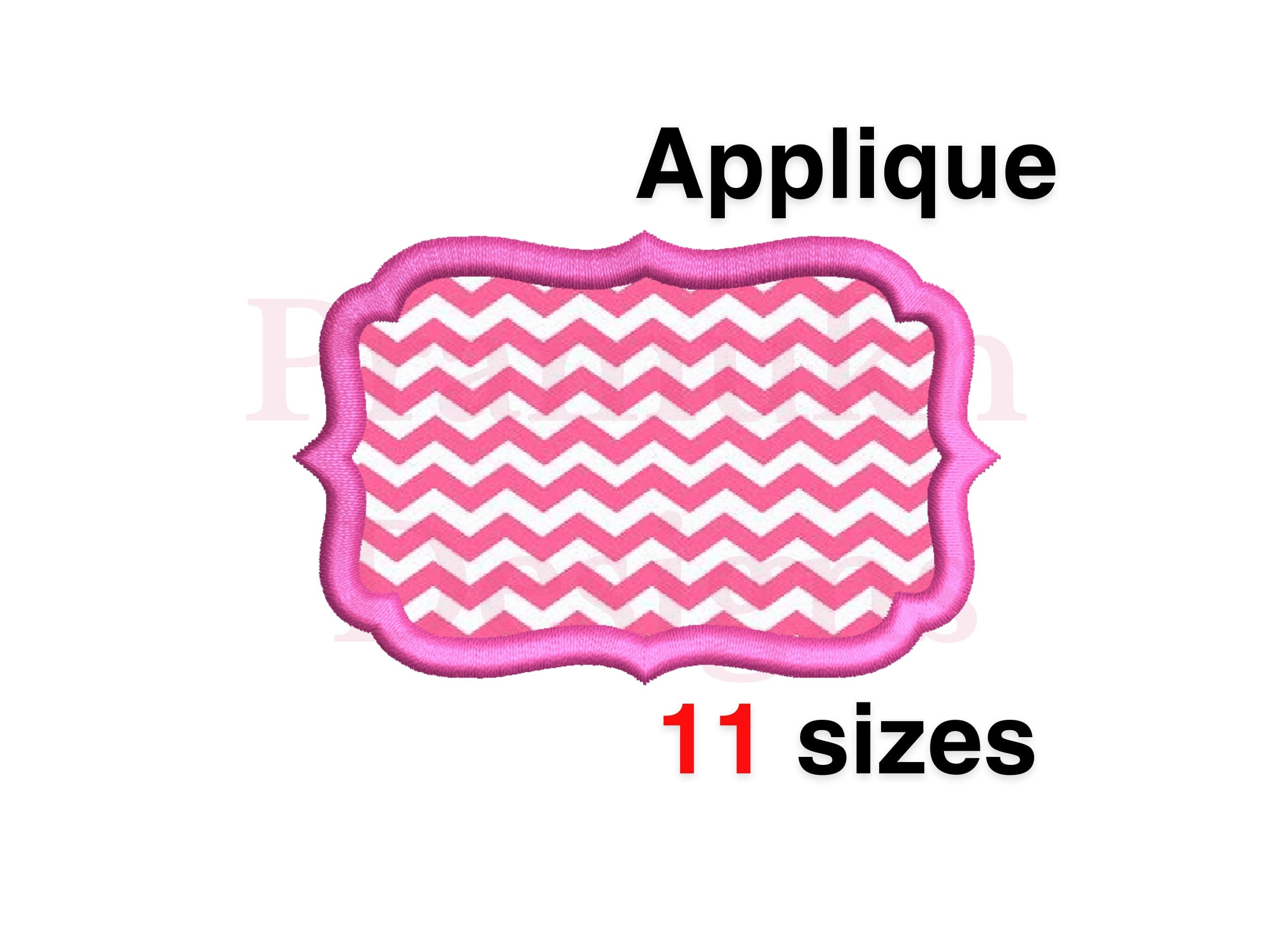 Frame Applique Design. Embroidery Pattern Frame. Embroidery Applique ...