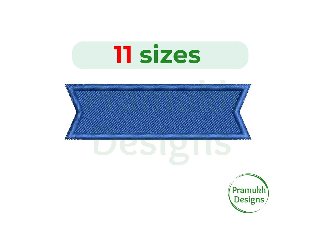 Ribbon Banner Embroidery Design. Banner Design. Basic Shape. Banner in ...