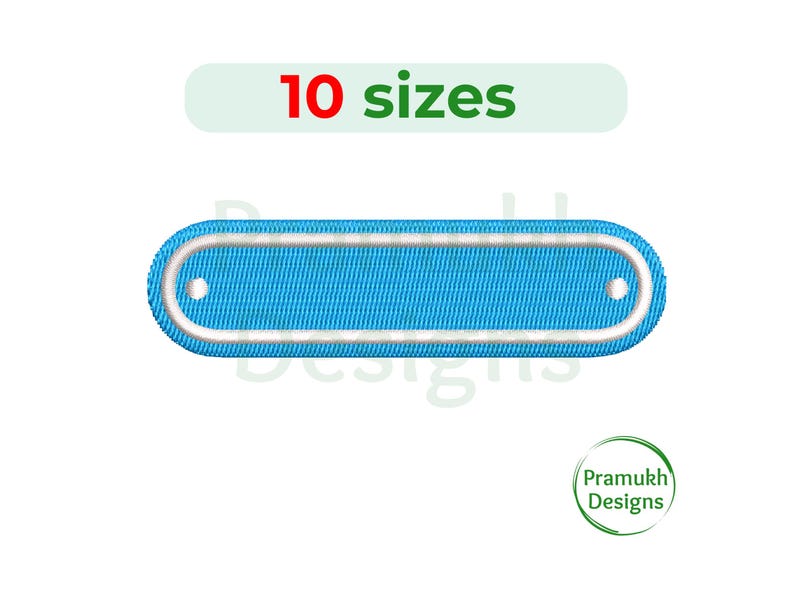 Rectangle Name Plate Embroidery Design (3–7.5 Inch) – Mini Name Plate ...