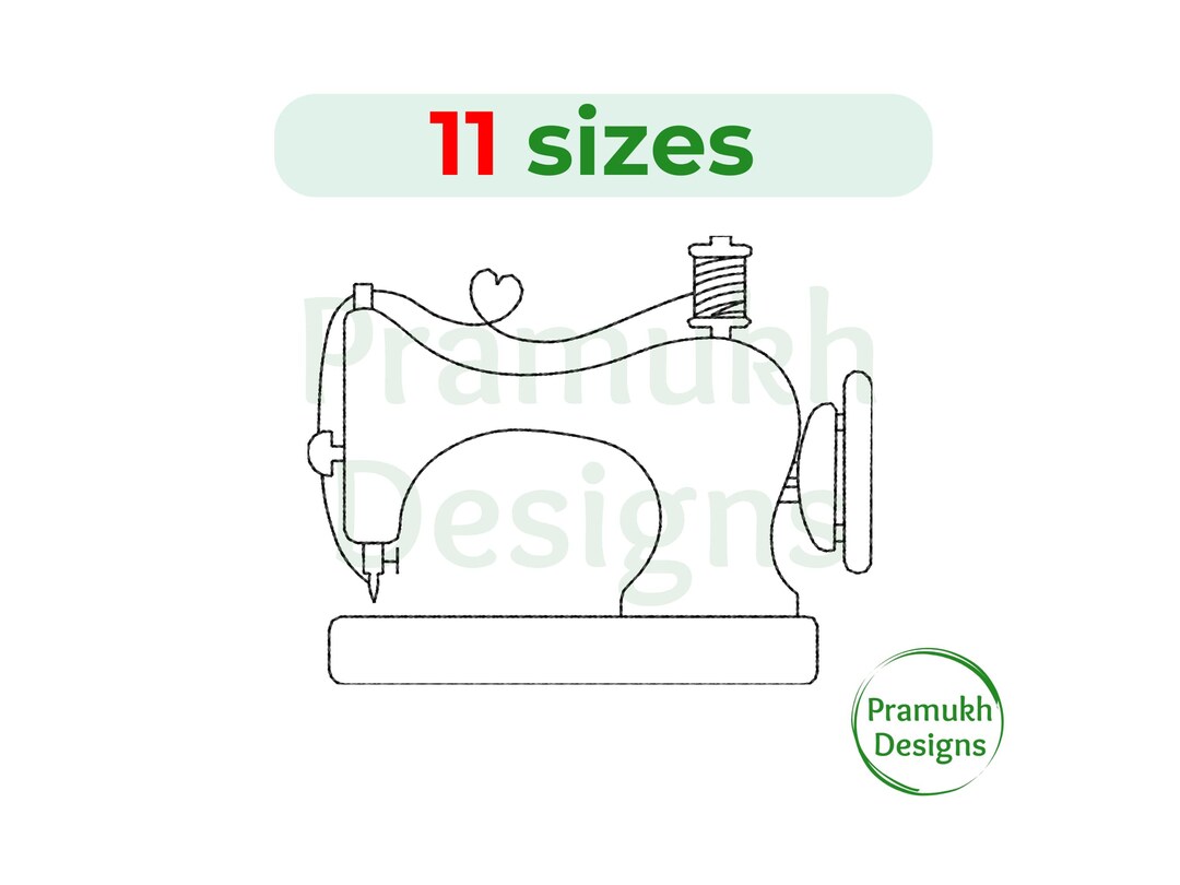 Sewing Machine Embroidery Design (2.5–7.5 Inch) – Mini Sewing Machine ...