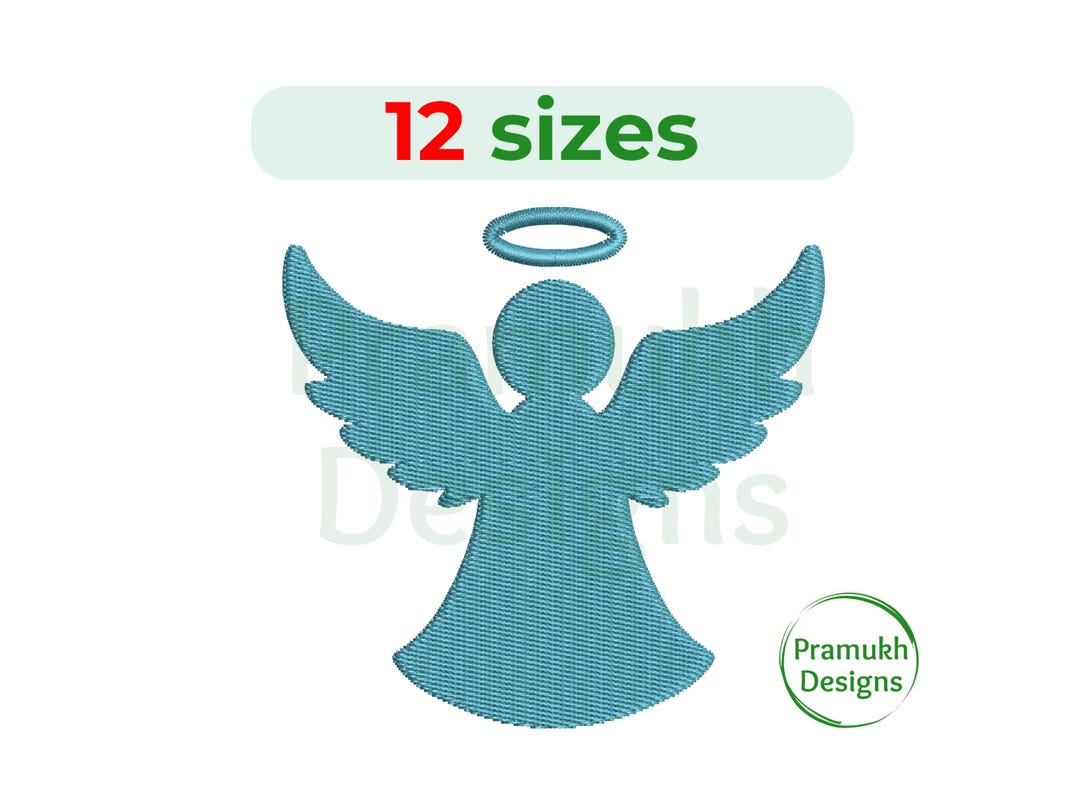 Angel Embroidery Design. Child Angel. Angel With Wings. Christmas Angel ...