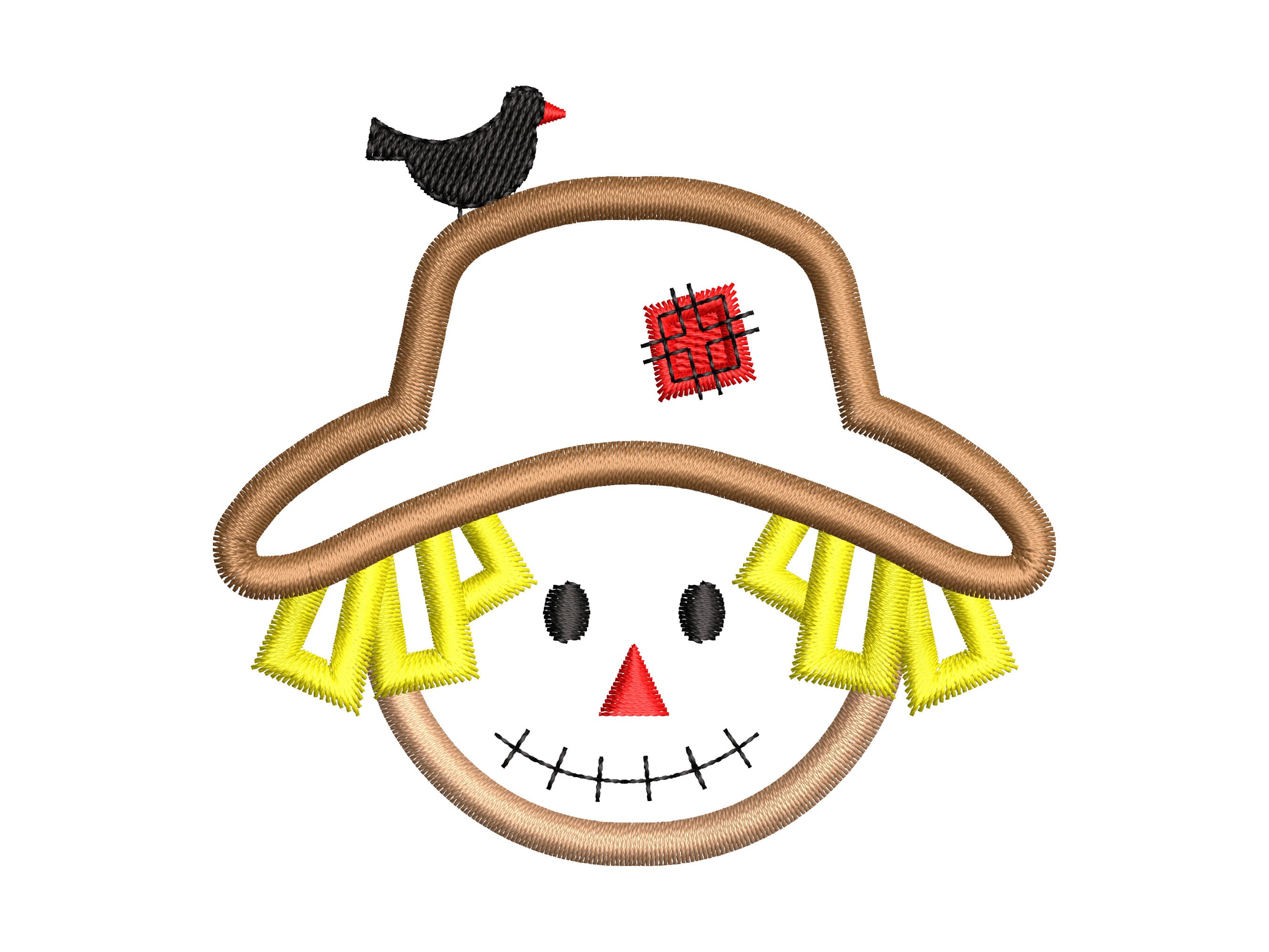 Fall Scarecrow Machine Embroidery Applique Design - Etsy