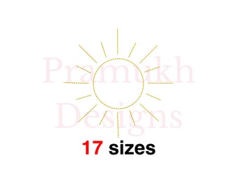 Sun Embroidery Design. Sunshine Design. Sun Mini Embroidery. Sun ...
