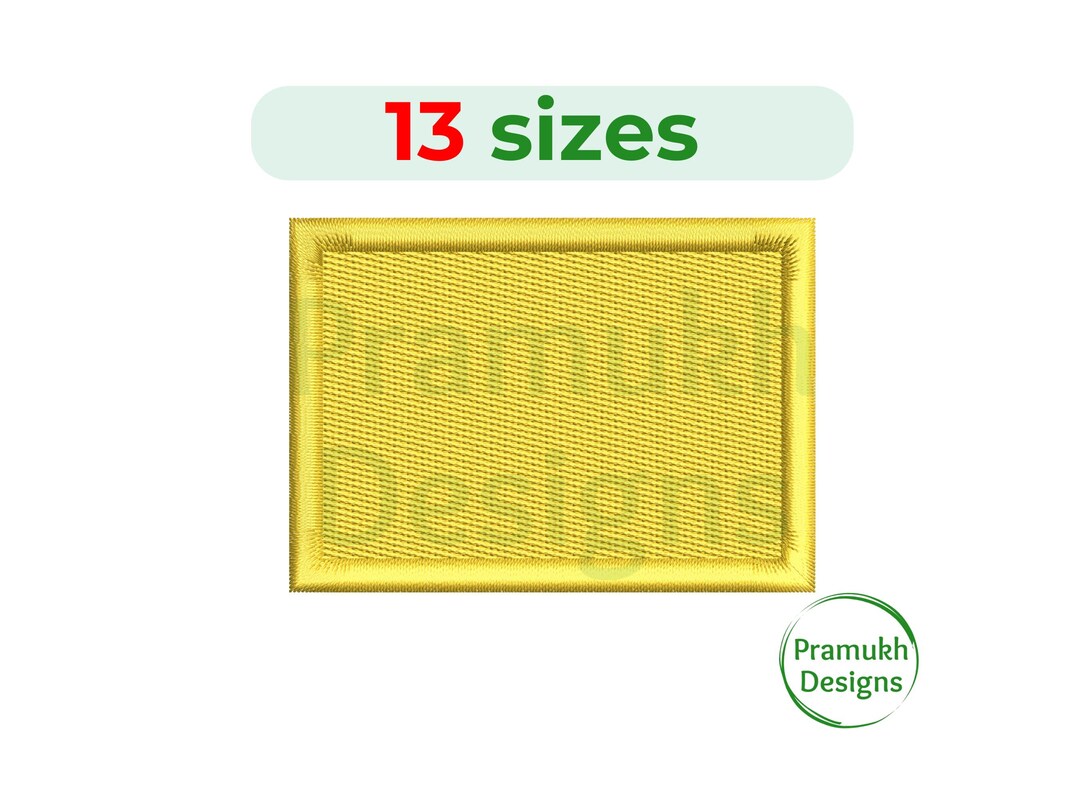 Rectangle Embroidery Design. Rectangle Monogram Design. Rectangle Mini ...