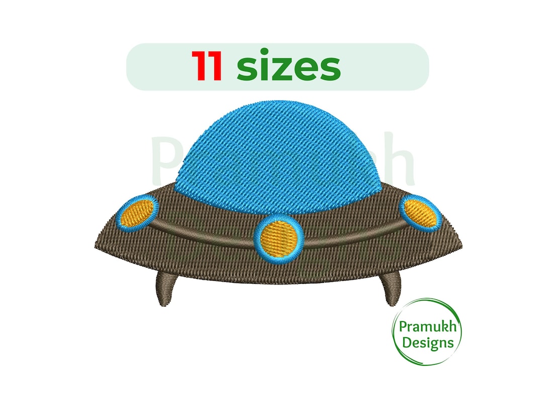 UFO Embroidery Design. Mini UFO . Machine Embroidery Design. UFO ...