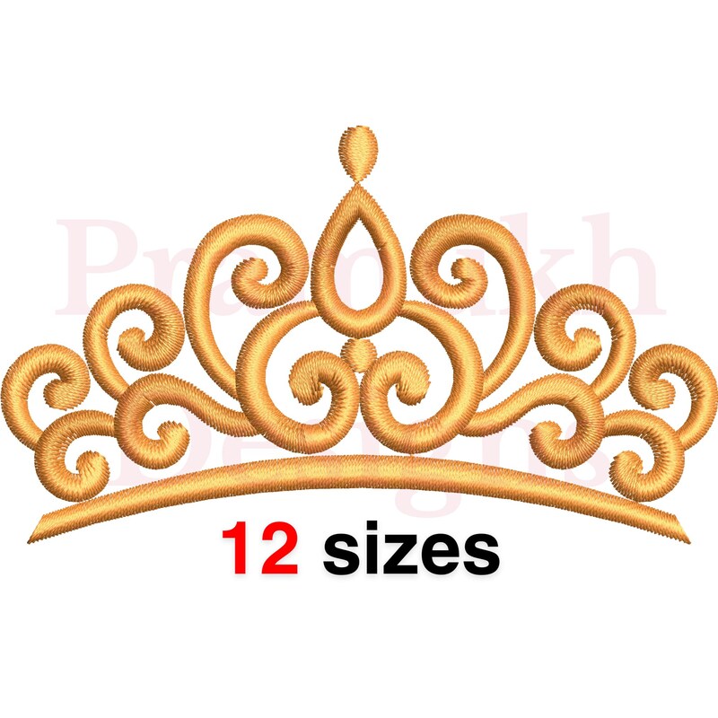 Crown Embroidery Pattern - Etsy