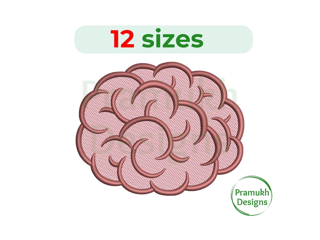 Brain Embroidery Design. Medical Embroidery. Body Parts Embroidery ...