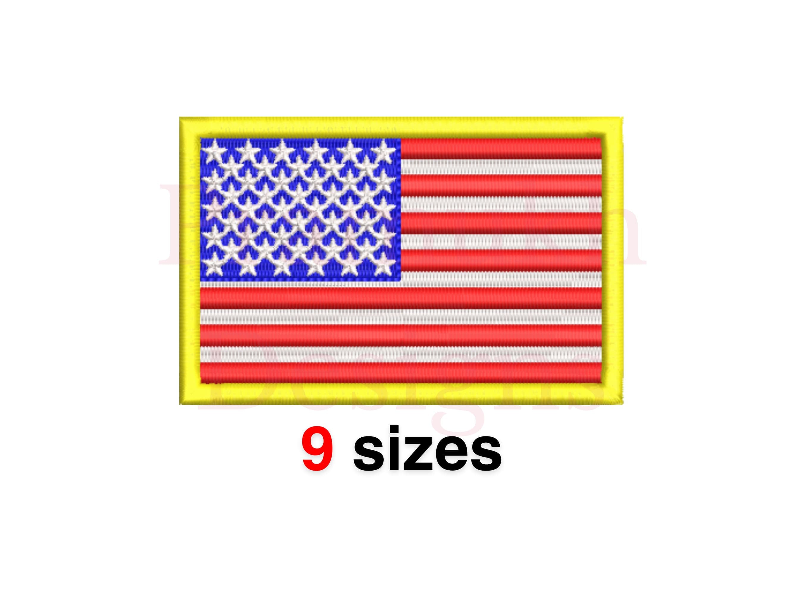 USA Flag Embroidery Design. American Flag Design. Flag Machine ...