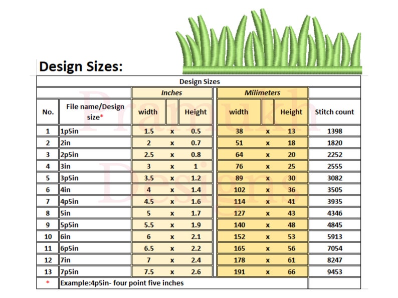 Grass Embroidery Design. Grass Silhouette. Grass Design. Embroidery ...