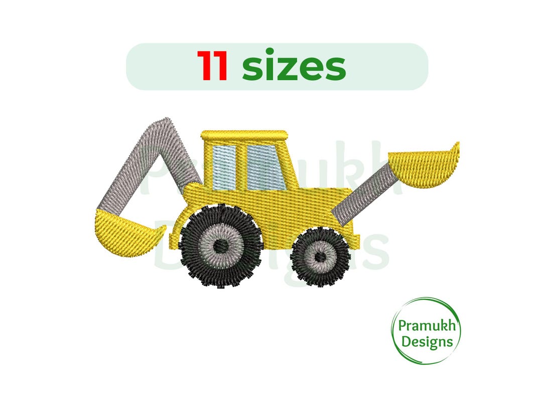 Bulldozer Embroidery Design. Bulldozer Silhouette. Bulldozer Mini ...