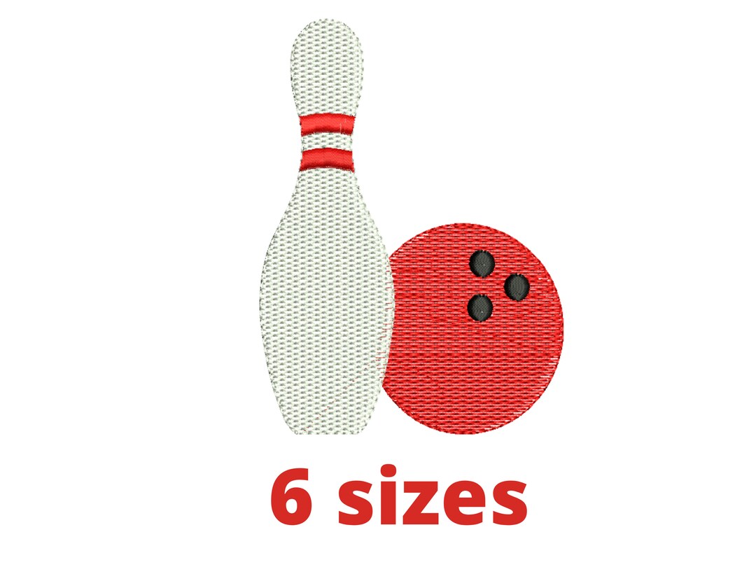 Bowling Pin Embroidery Design-machine Embroidery Pattern-bowling Pin ...