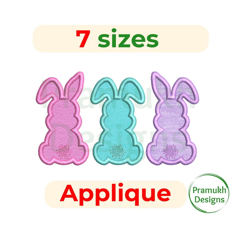 Bunny Applique - Etsy