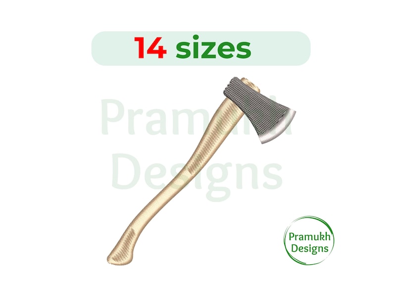 Axe Embroidery Design (1–7.5 Inch) – Mini Axe, Lumberjack Silhouette ...